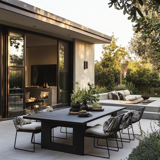 The Wilson Outdoor Dining Table – Carbon Designs