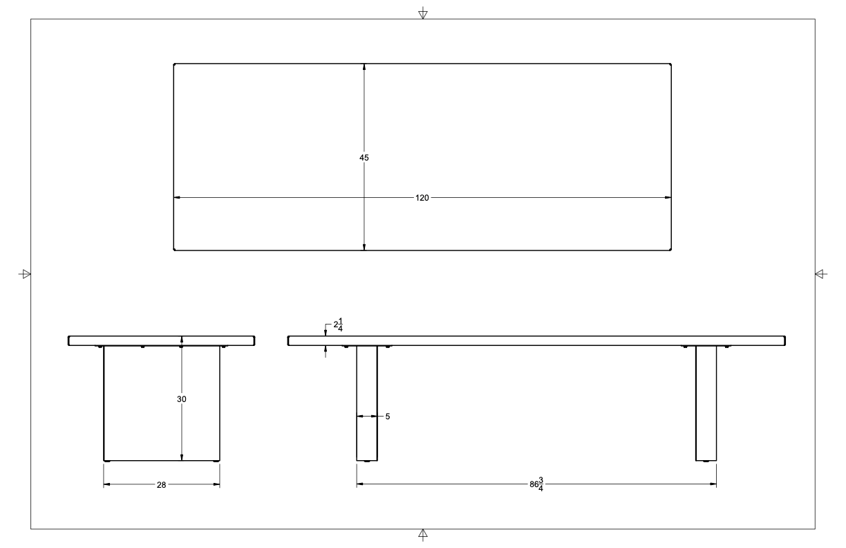 The Hampton Dining Table – Carbon Designs